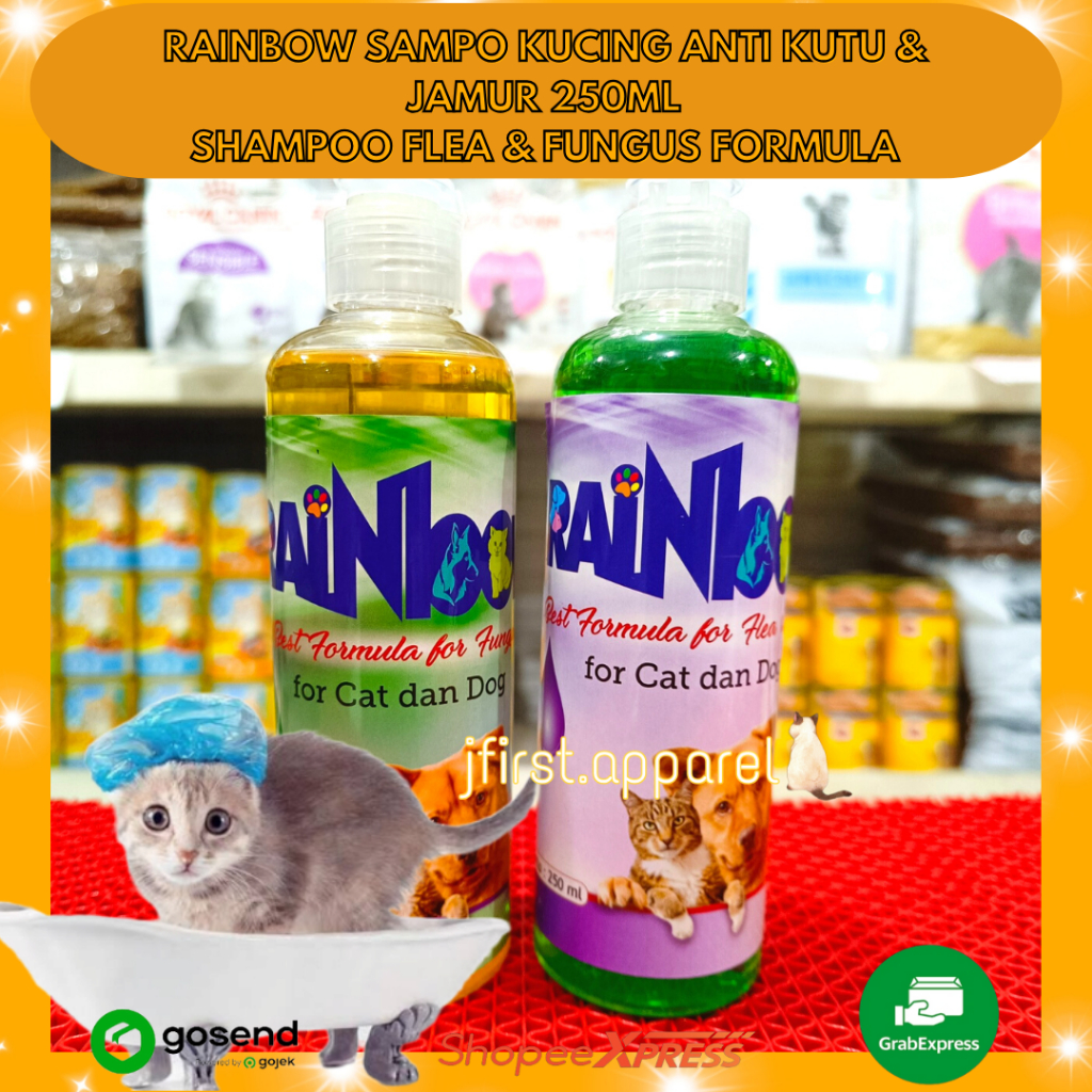 Jual RAINBOW SAMPO KUCING ANTI KUTU & JAMUR 250ML | SHAMPOO FLEA ...