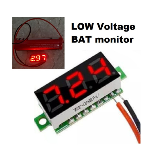 Jual Voltmeter Digital Micro Non Frame 0.28 inch 3V-30V DC LED Red ...