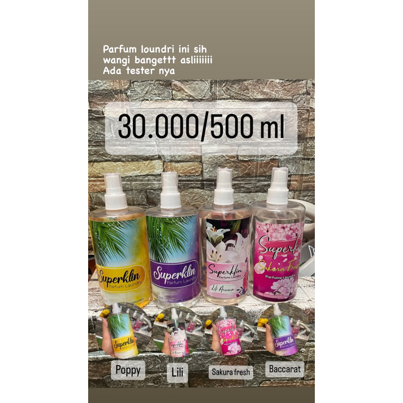 Jual Parfum Laundry SuperKlin Grade A | Shopee Indonesia