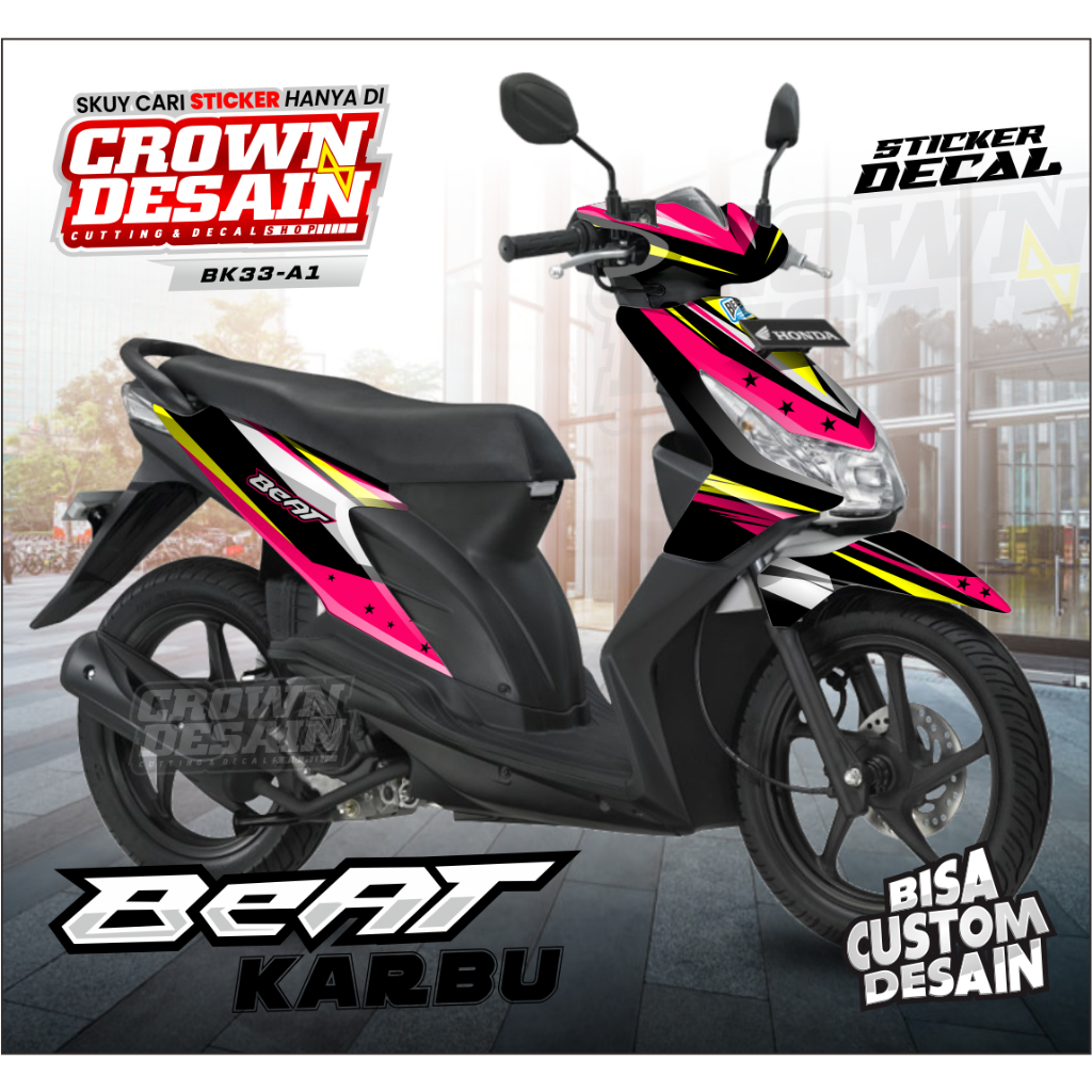 Jual Decal Sticker Full Body Beat Karbu - Striping Honda Beat Karbu ...