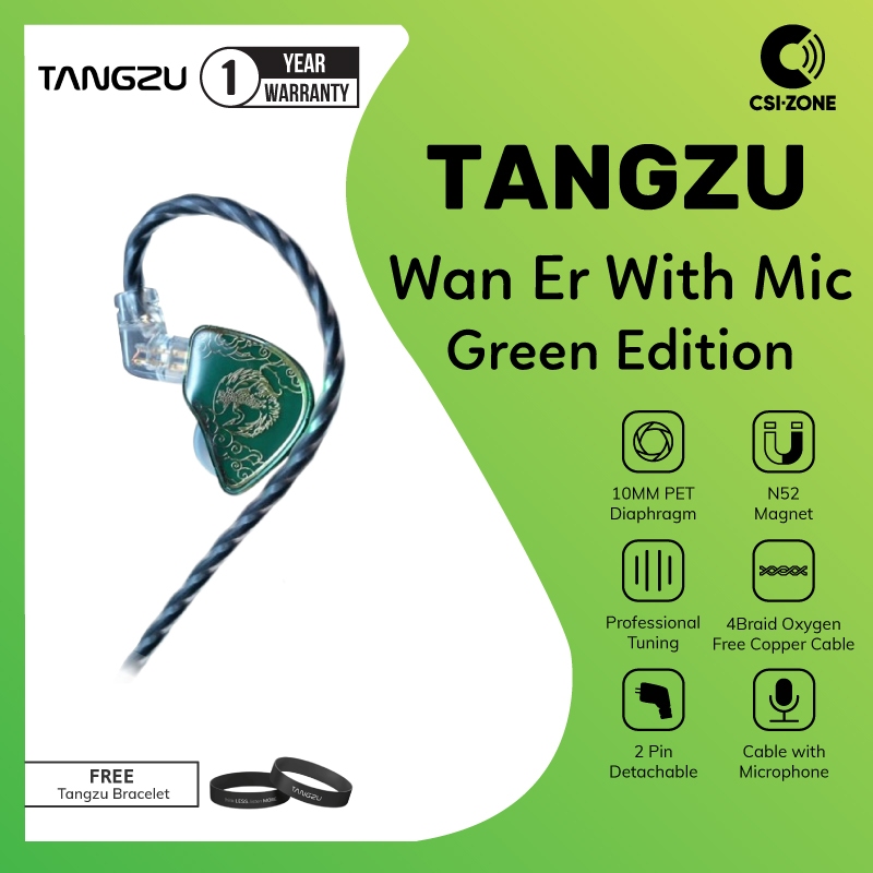 Jual Tangzu Wan Er / WanEr Green Edition In Ear Monitor Earphone with ...
