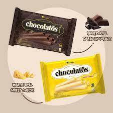 Jual BISKUIT CHOCOLATOS WAFER ROLL 2000 RASA COKLAT KEJU MAKANAN RINGAN ...