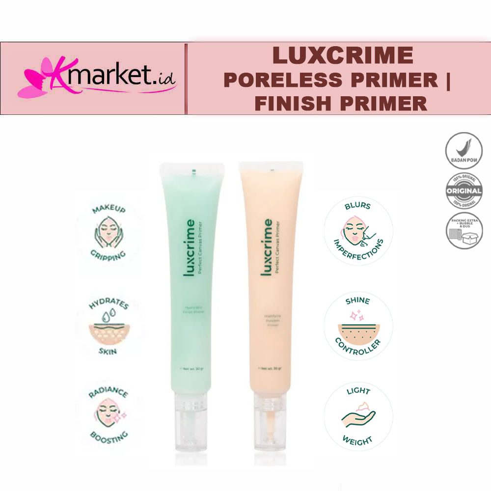 Jual Luxcrime Perfect Canvas - Mattifying Poreless Primer | Hydro Blur ...