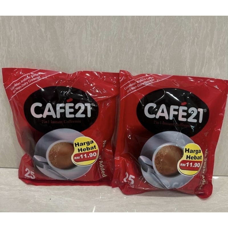 Jual CAFE 21 SUGAR INSTANT COFFEMIX NO SUGAR ADDED | Shopee Indonesia