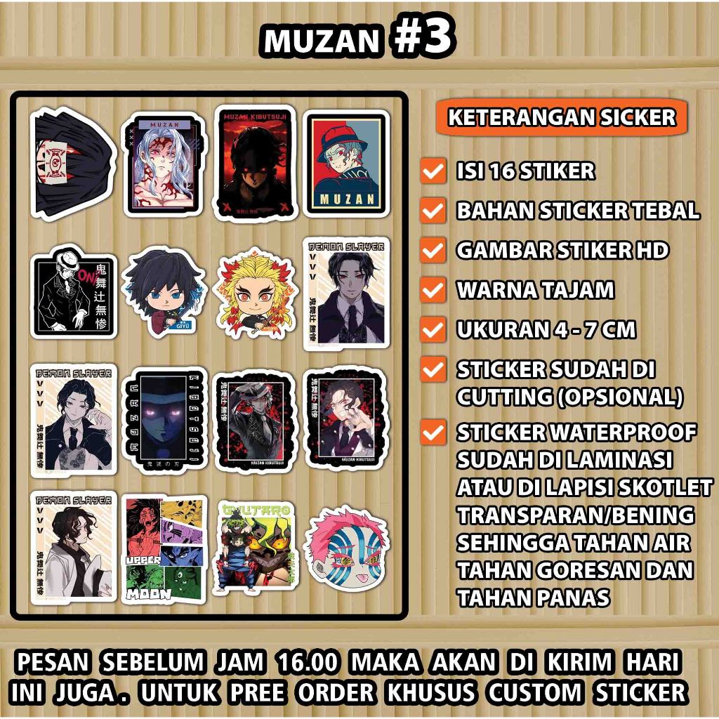 Jual 368 PCS Sticker Muzan Kibutsuji Demon Slayer - Muzan Kibutsuji ...