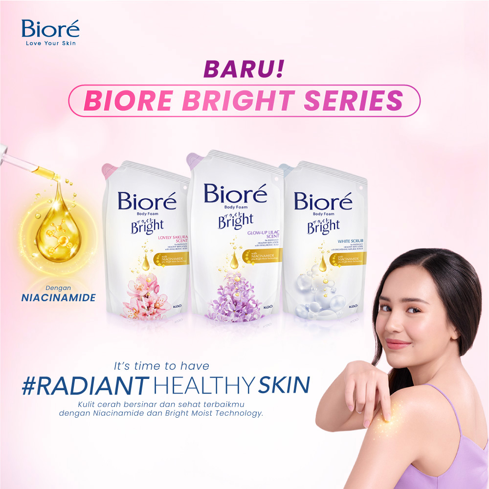 Jual Biore Bright Body Foam | Sabun Cair Biore | Sabun Mandi Biore ...