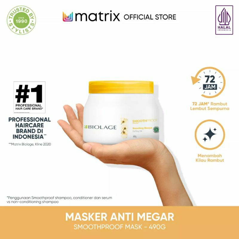 Jual Matrix Biolage Smoothproof Mask 490gr - Masker anti megar | Shopee ...