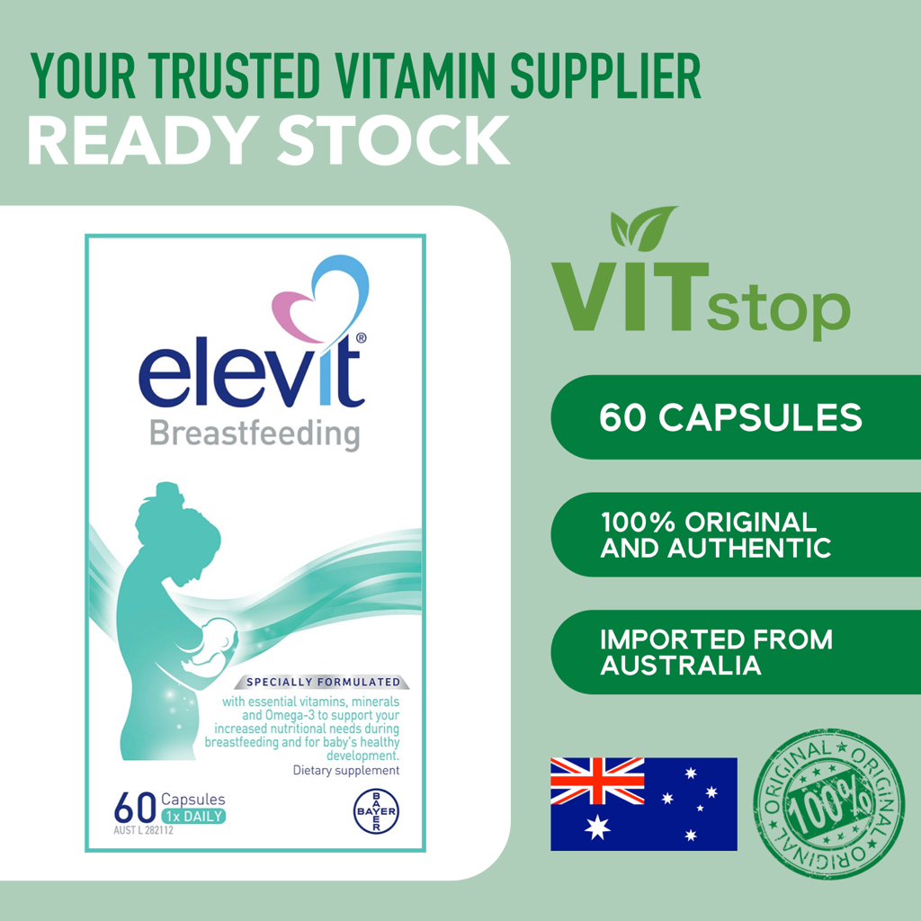 Jual Elevit Breastfeeding Breast Feeding 60 Capsules - Australia ...
