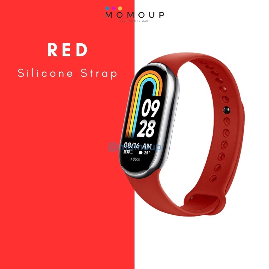 Jual Strap Mi Band 9 Polos Strap Xiaomi Mi Band 9 8 Bahan Silikon Tali Jam Xiaomi Mi Band 8 ...