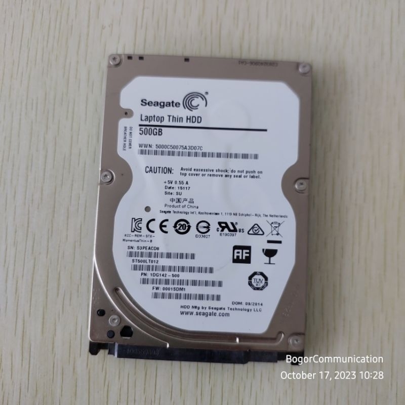 Jual Hard Disk Laptop Seagate 500GB 2.5 HDD Sentinel Health 100% | Shopee Indonesia