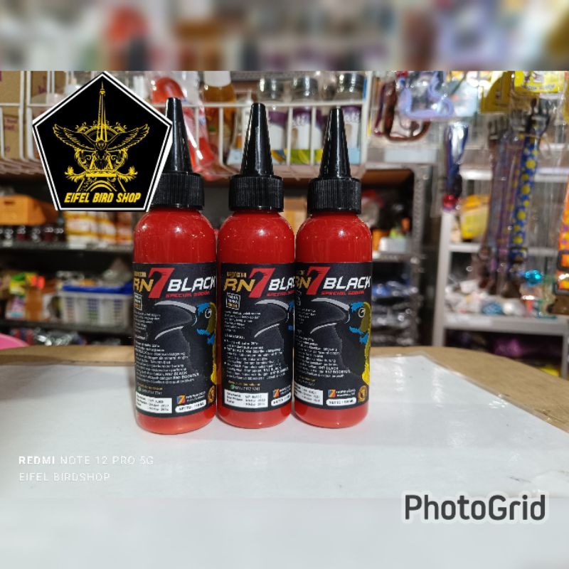 Jual RN7 BLACK 110ml rapid nektar 7 black pakan harian dan lomba sogon kolibri pleci dll ...