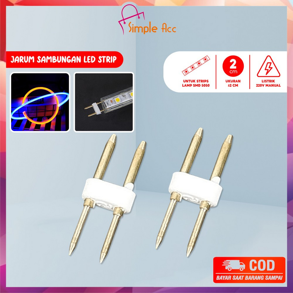 Jual DO-C885 Pin Jarum Sambungan Socket Lampu LED Strip Selang 5050 ...