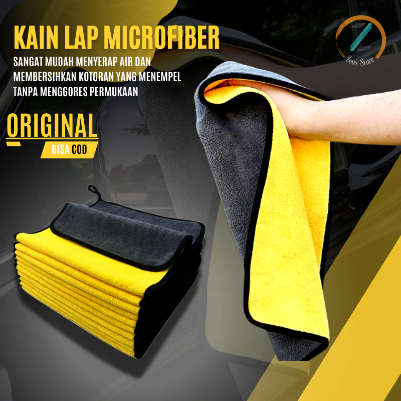 Jual Kain Lap Microfiber 30x30 cm Lap Cuci Motor Mobil Dapur Kompor ...