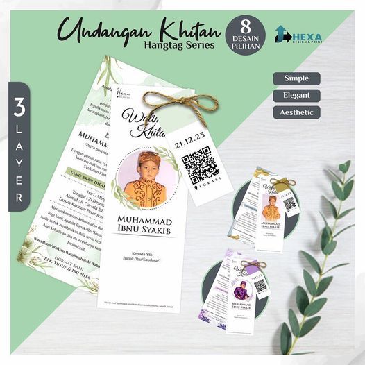 Jual Undangan Hangtag simpel elegan estetik | Shopee Indonesia