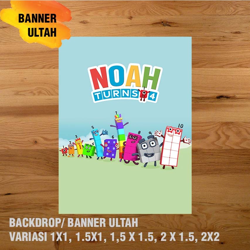 Jual NUMBER BLOCKS BANNER/ BACKDROP/ SPANDUK ULANG TAHUN UL-TAH ...