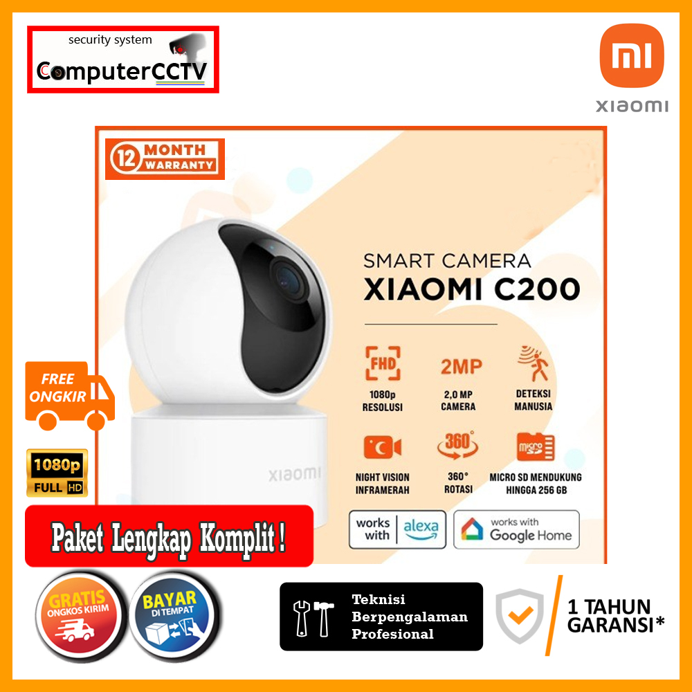 Jual Xiaomi Smart Camera C200 Resolusi Tinggi 1080p Rotasi 360° Night ...