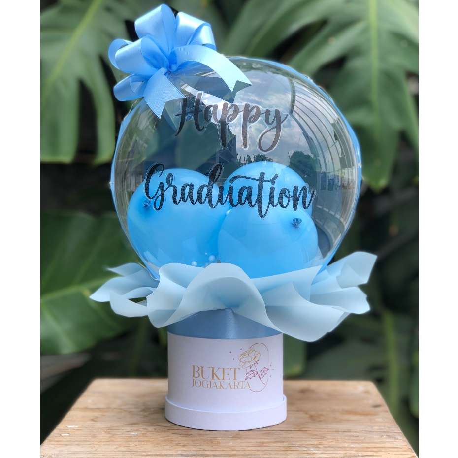 Jual buket balon / bouquet balon / bucket balon kado wisuda ulang tahun ...