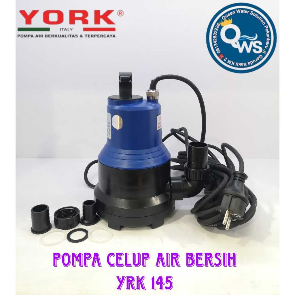 Jual Pompa Celup Kolam Ikan 145Watt YORK YRK-145 Pompa Air Sirkulasi 24 Jam | Shopee Indonesia
