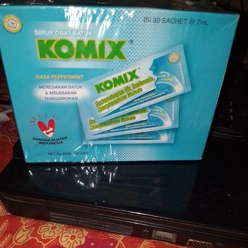 Jual Komix Peppermint Box isi 30 Sachet Obat Batuk Herbal | Shopee ...