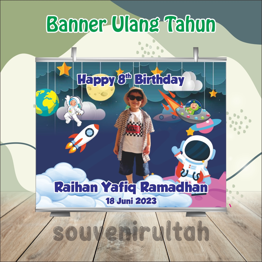 Jual BANNER BACKDROP ULANG TAHUN CUSTOM DESAIN/ BISA TAMBAH FOTO DAN ...