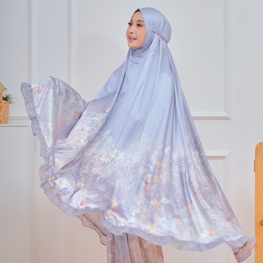 Jual VESELKA Dinira Series Mukena Travel Dewasa Motif Printing Sajadah ...