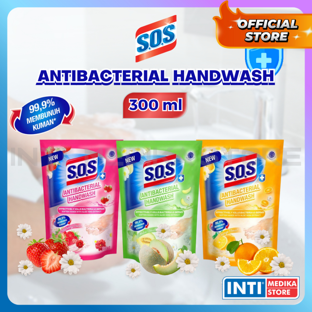 Jual SOS - Hand Wash Refill 300ml | Hand Soap | Sabun Cair Cuci Tangan ...