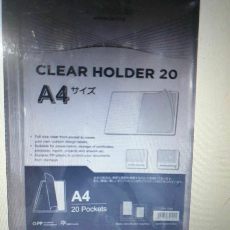 Jual Clear holder A4 Interx isi 20 | Shopee Indonesia