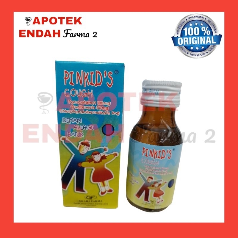 Jual PINKID'S COUGH SIRUP 60ML untuk demam batuk alergi | Shopee Indonesia