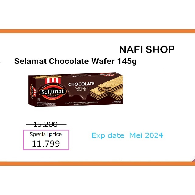 Jual Selamat Wafer Chocolate 145g | Shopee Indonesia
