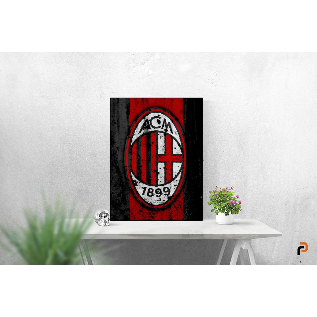 Jual Poster Sepak Bola AC Milan 3 Termasuk Frame Pictbox Siap Pasang ...