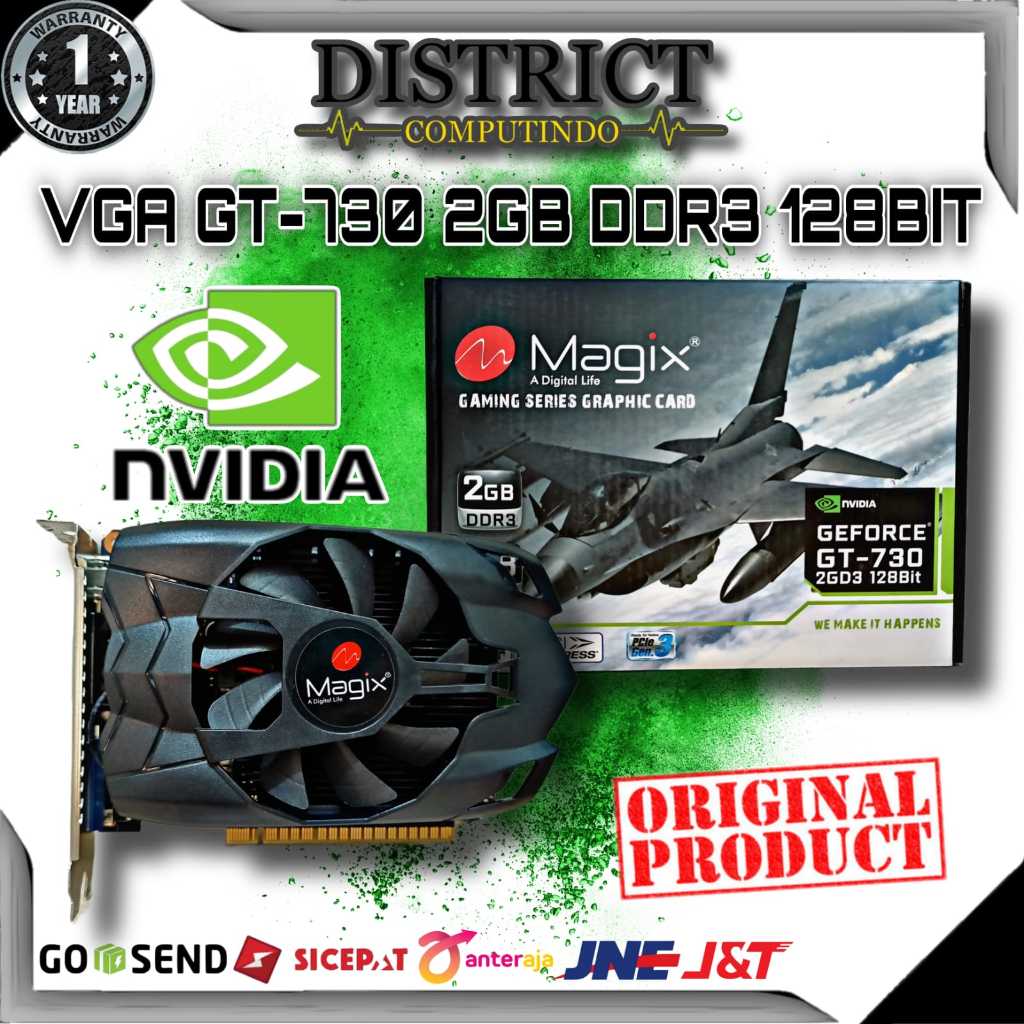Jual VGA CARD MAAGIX GT 730 2GB DDR3 128BIT ORIGINAL | Shopee Indonesia