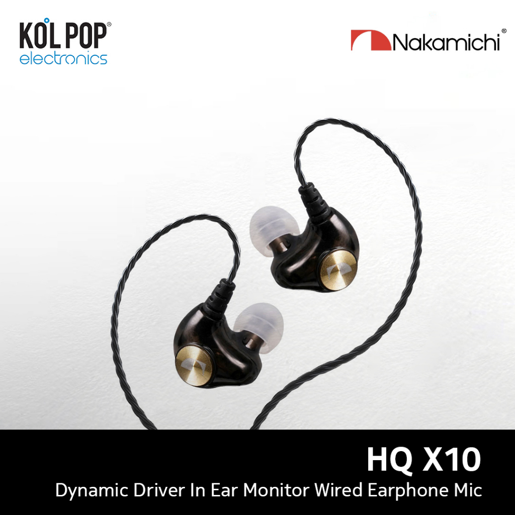 Jual Nakamichi HQ X10 Dynamic Driver In Ear Monitor Wired Earphone Mic ...