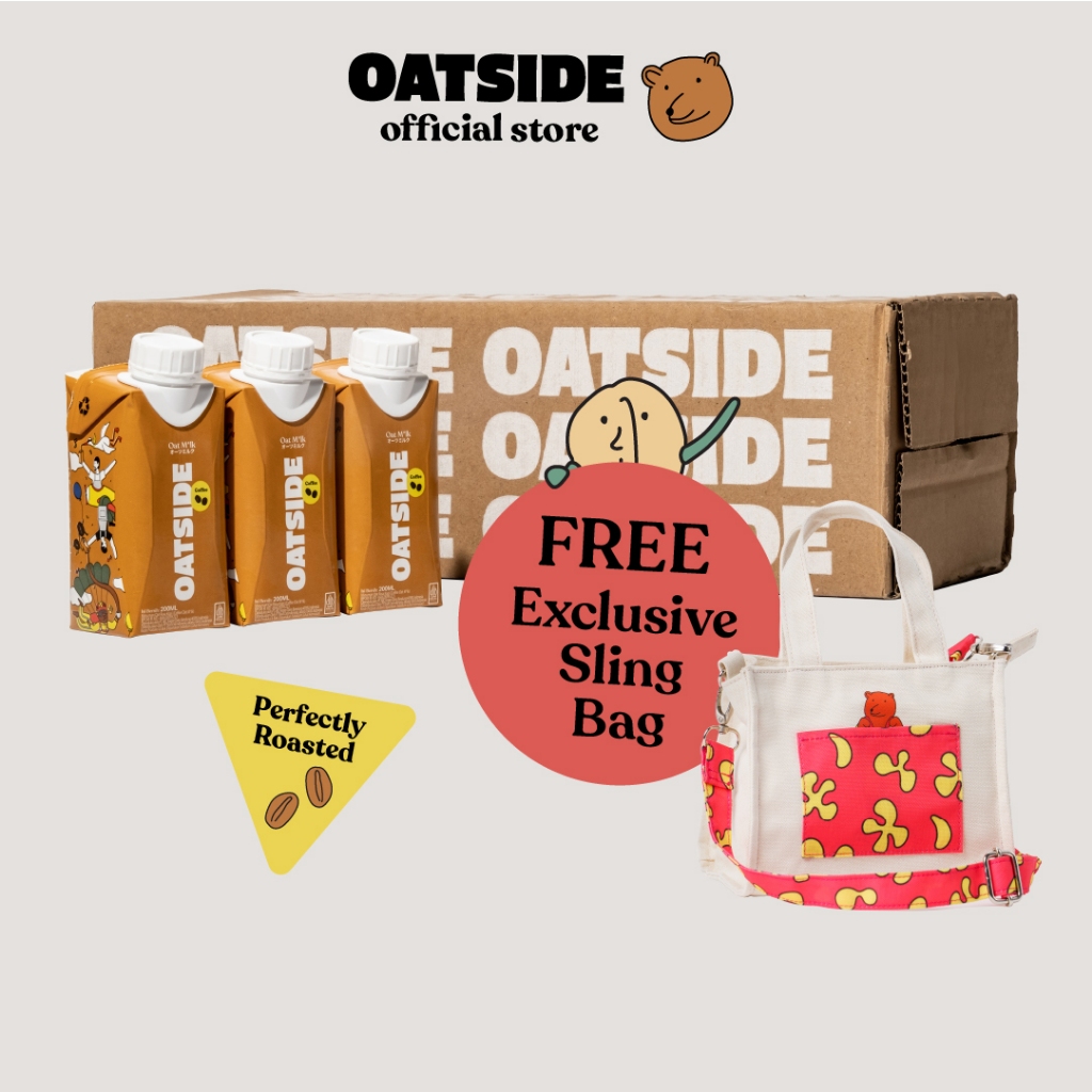 Jual OATSIDE Mini Cap Oat Milk Coffee 200ml (24 Pcs)(Kemasan Tutup ...
