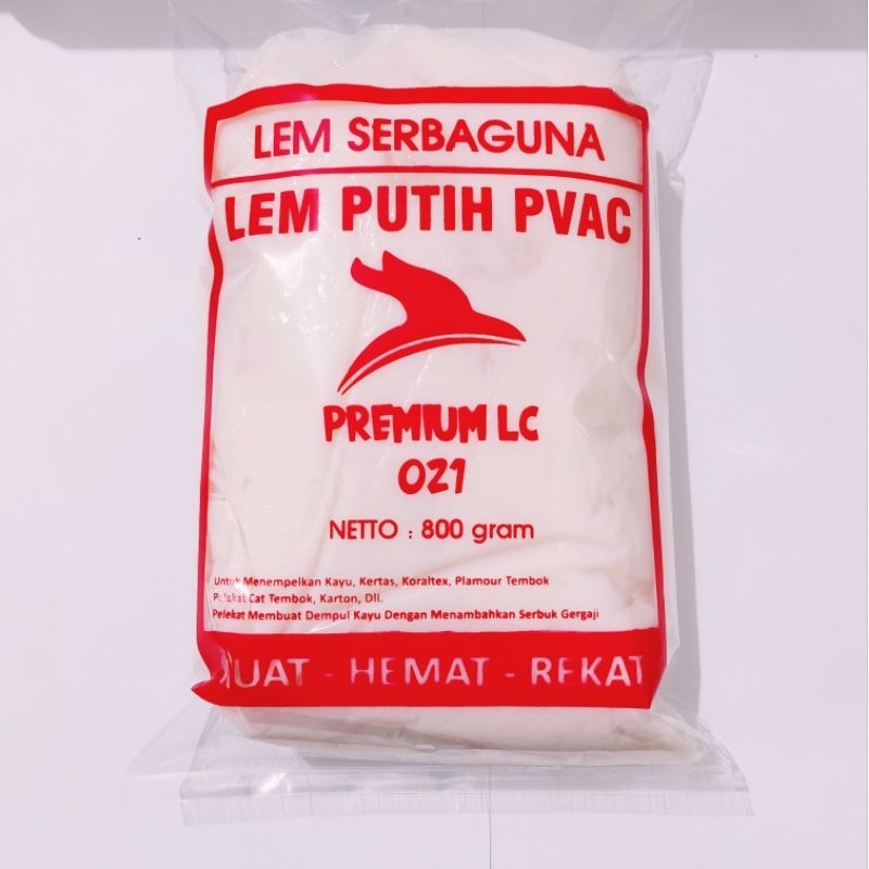 Jual Lem Kayu PREMIUM LC 021 PVAC 800 gram KENTAL kayu karton kertas ...