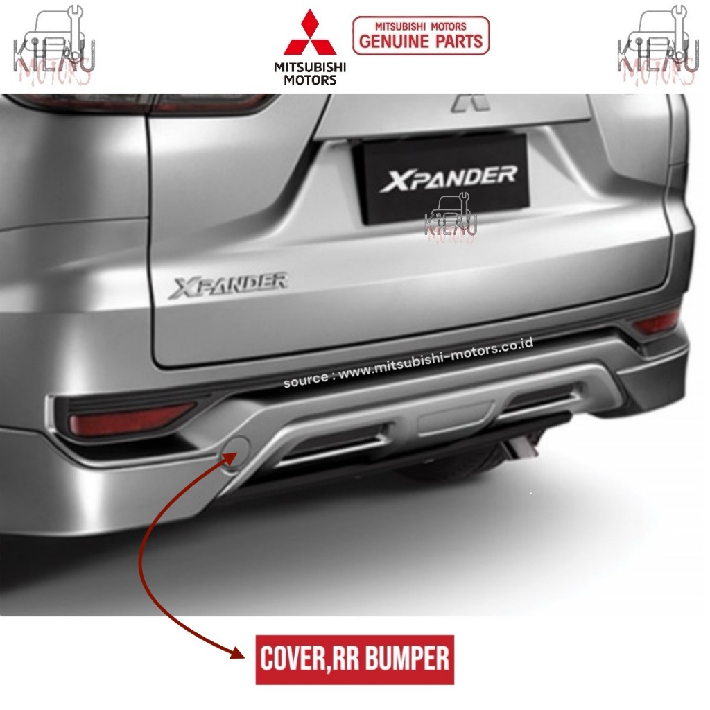 Jual Cover Derek Tutup Towing Bumper Belakang Original Mitsubishi ...