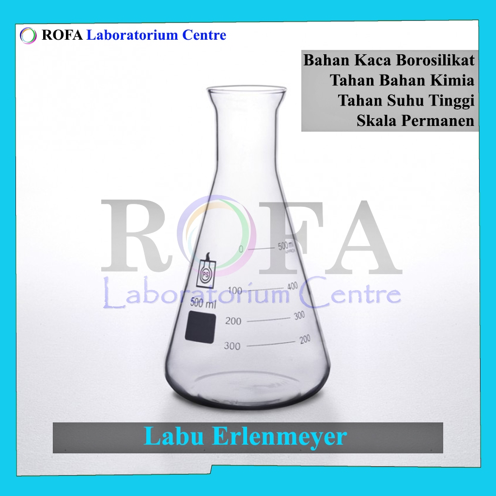Jual Labu Erlenmeyer / Erlenmeyer Flask / Conical Glass Pyrex 500 mL ... Jual Labu Erlenmeyer / Erlenmeyer Flask / Conical Glass Pyrex 500 mL ...