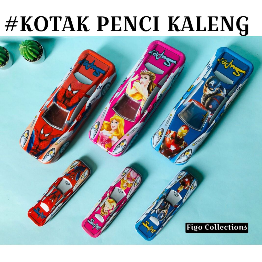 Jual kotak pencil kaleng mobil set / kotak pencil B520 | Shopee Indonesia