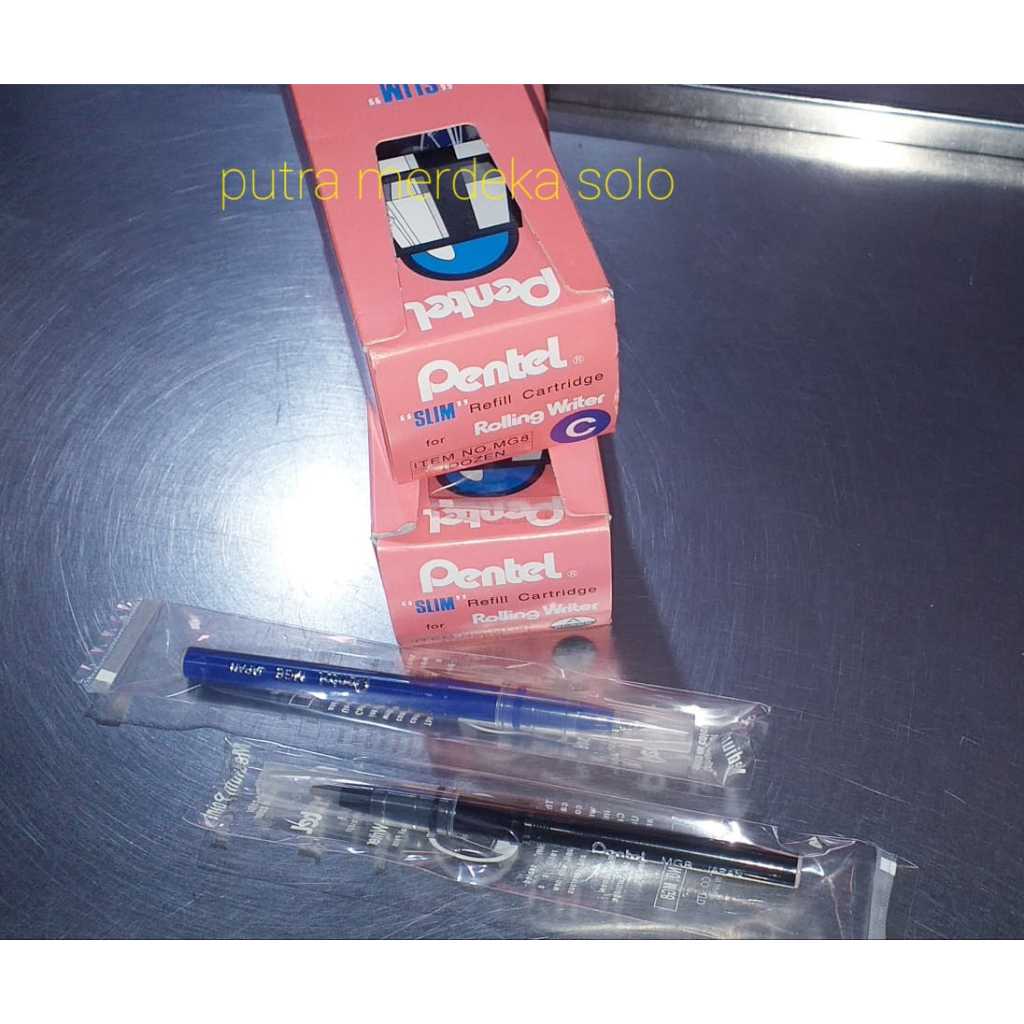Jual Isi Ballpoint, Bolpen, Pulpen Pentel Rolling Writer RS3 Extra FIne ...