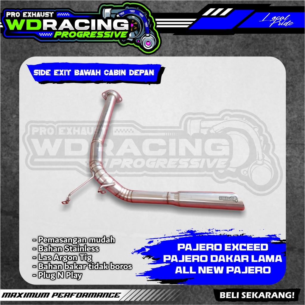 Jual TAILPIPE SIDE EXIT INNOVA FORTUNER PAJERO ( CABIN DEPAN ) | Shopee ...