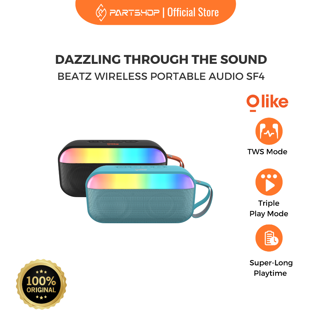 Jual OLIKE SF4 SPEAKER BLUETOOTH PORTABLE STEREO TWS WIRELESS SPEAKER ...