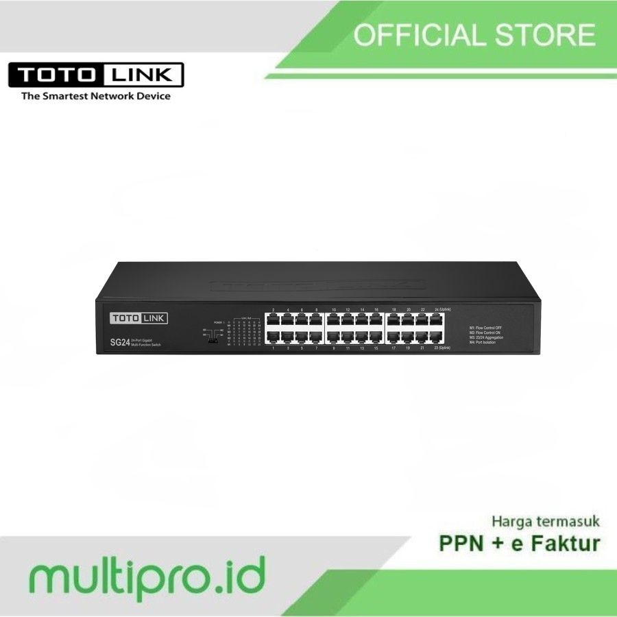 Jual TOTOlink SG24 24 Port Gigabit Unmanaged Switch|SG24 | Shopee Indonesia