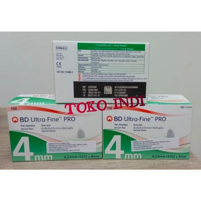 Jual PER PCS Jarum Insulin 4 mm/Nald Insulin Microfine BD 4 mm | Shopee ...