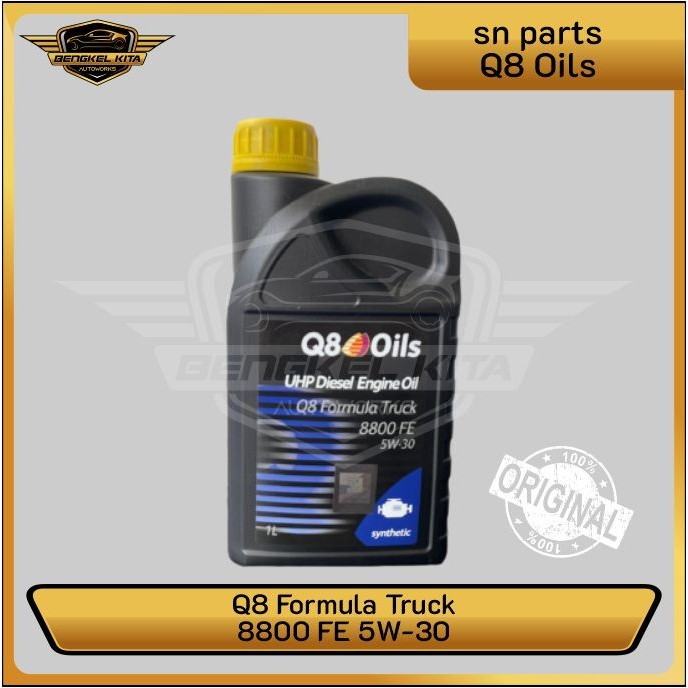 Jual Oli Mesin Mobil Diesel Q8 Formula Truck 8800 FE 5W-30 1L | Shopee ...