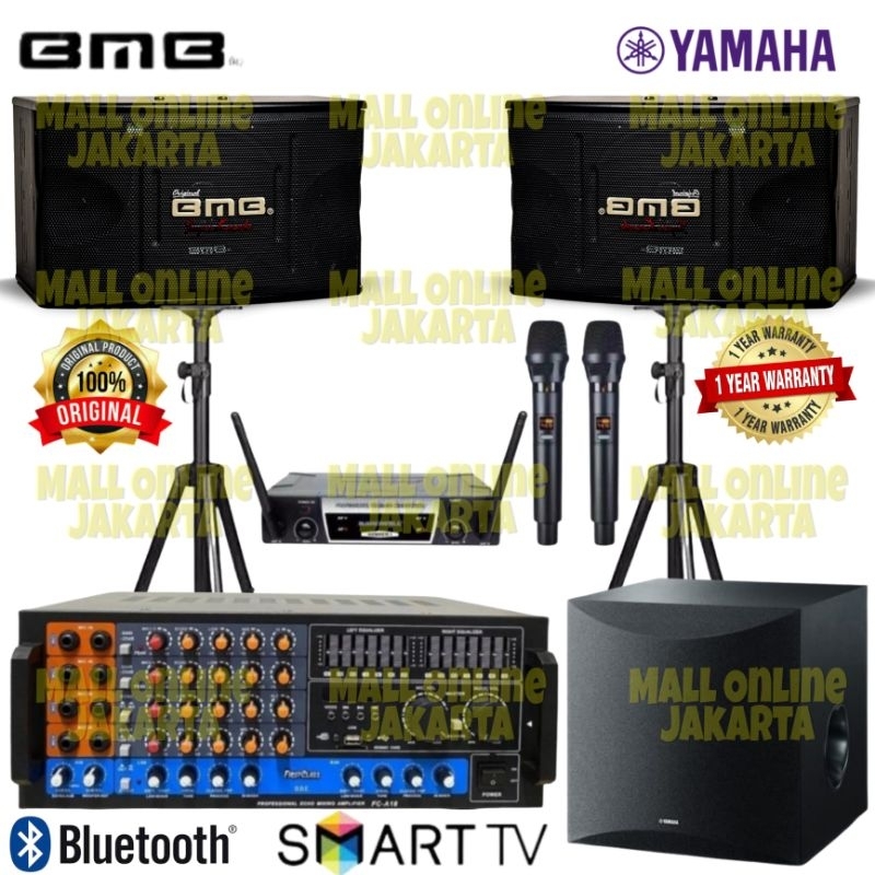 Jual Paket karaoke bmb 10 inch sound system rumah indoor subwoofer ...