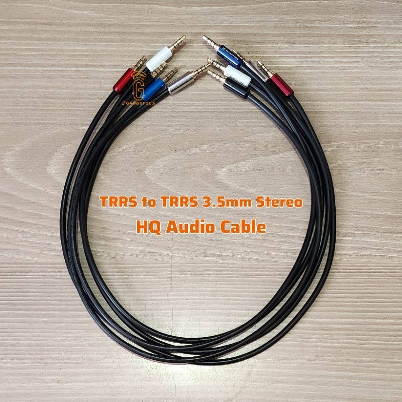 Jual TRRS to TRRS 3.5mm Audio Cable 50cm | Shopee Indonesia