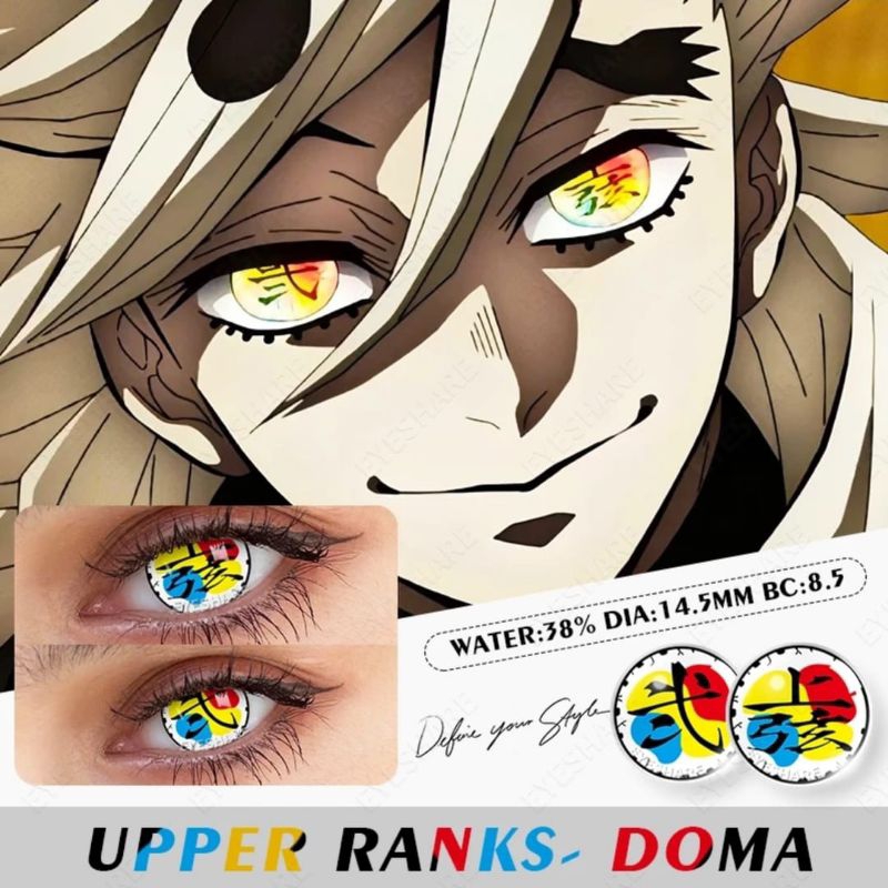 Jual Softlens upper ranks doma daki akaza hallowen crazy lens slayer ...