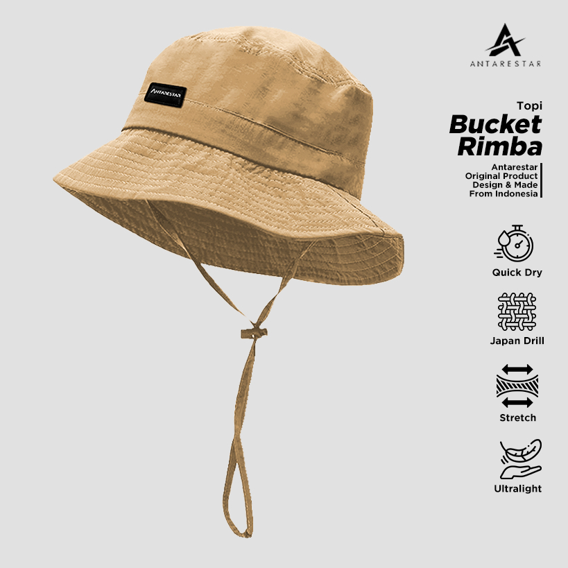 Jual Topi Pria Bucket Hat Rimba Topi Gunung Pria Wanita Outdoor Topi ...