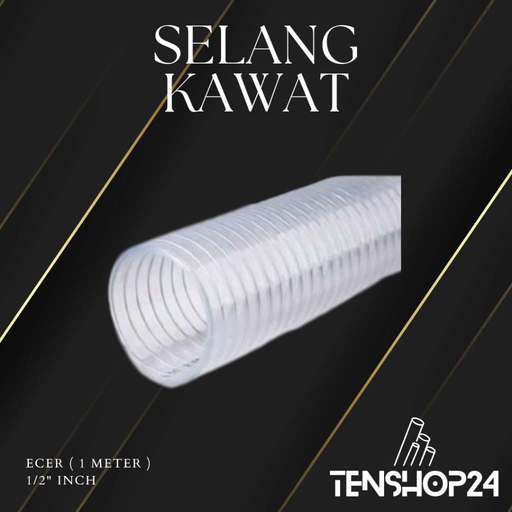 Jual Selang Kawat Spiral Spring 1/2 " inch Jual Per Meter ( Harga Per 1 ...
