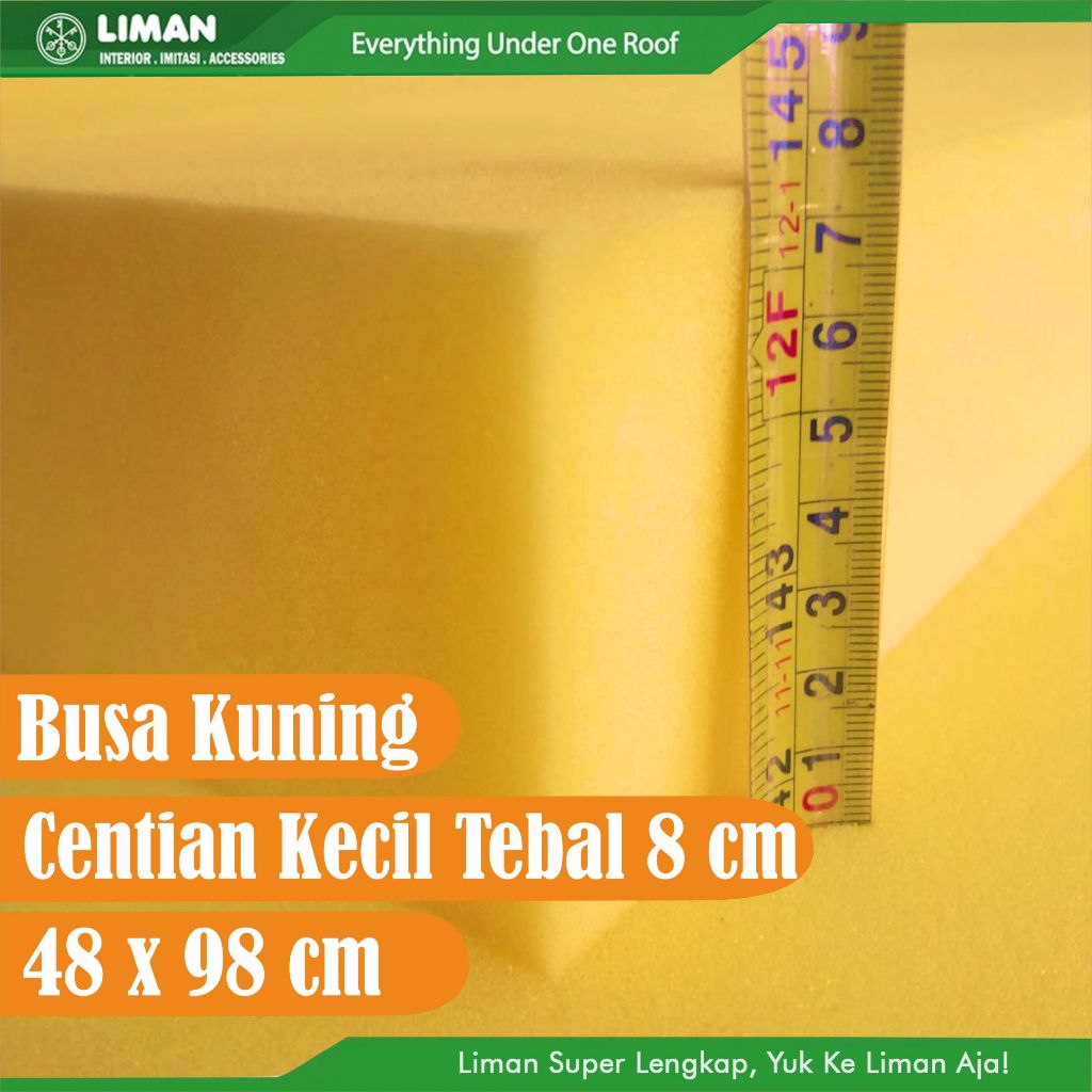 Jual Centian Kecil Tebal 8x48x98 cm Busa Kuning / Busa Lembaran Busa ...