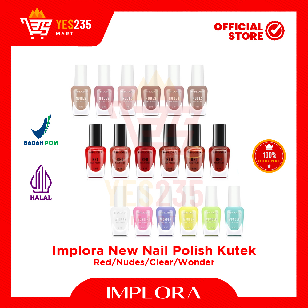 Jual IMPLORA NEW NAIL POLISH KUTEK - KUTEX IMPLORA WONDER RED CLEAR ...